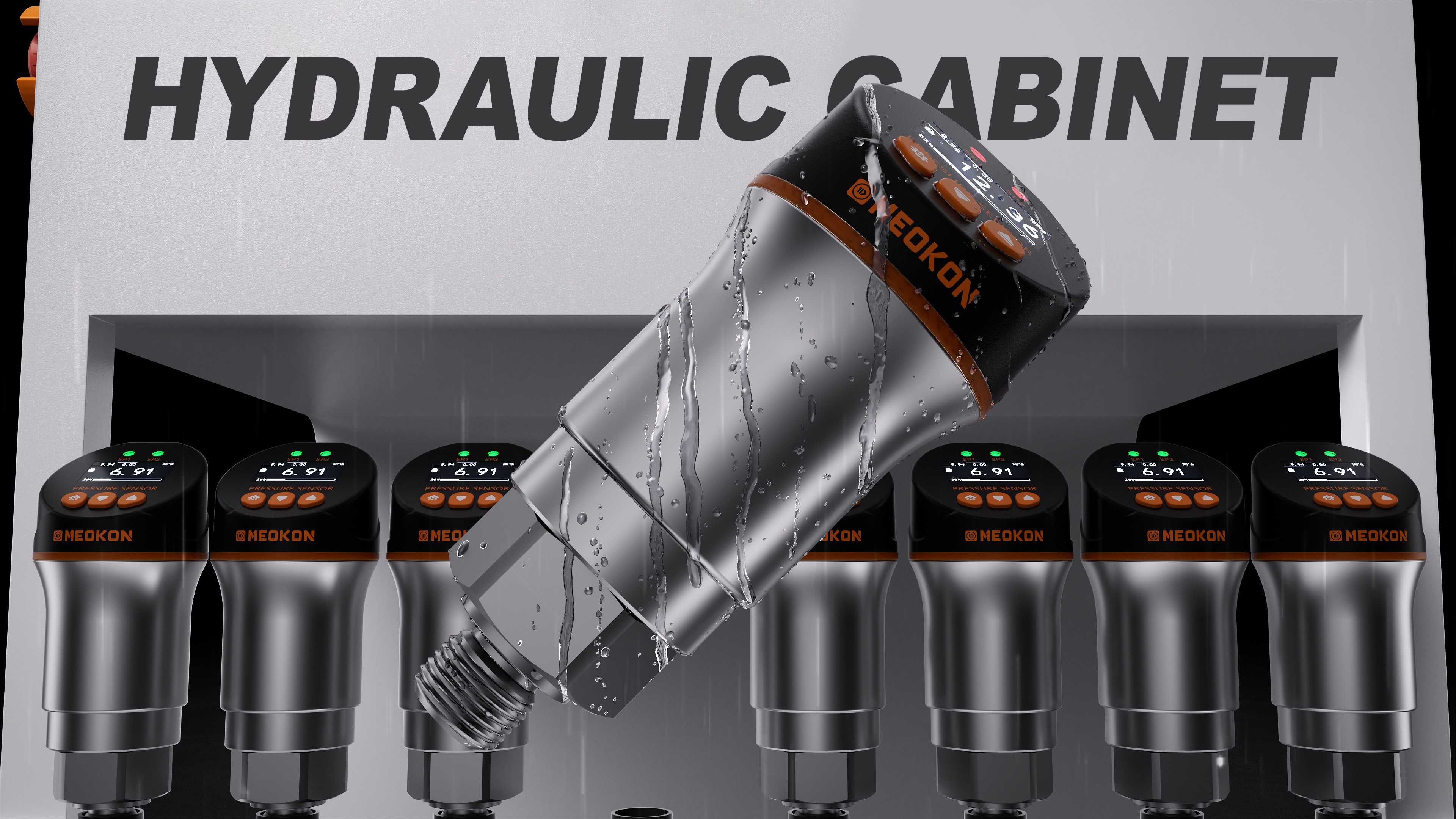 China Digital Electronic pressure sensor MEOKON MD-S853 with 4-20mA Display manufacturers and ...